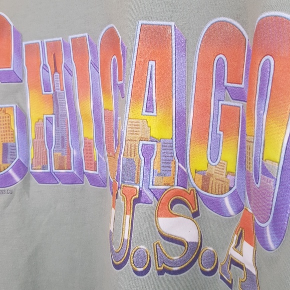 Shirts | Vintage 9s Chicago Usa Tshirt | Poshmark